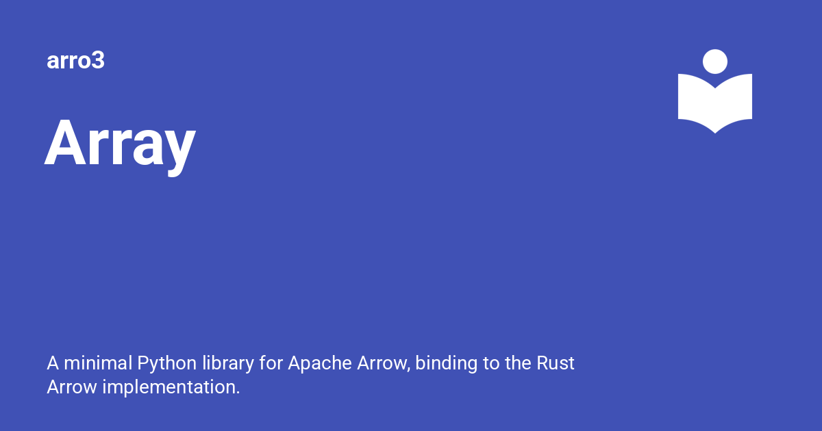Array - arro3